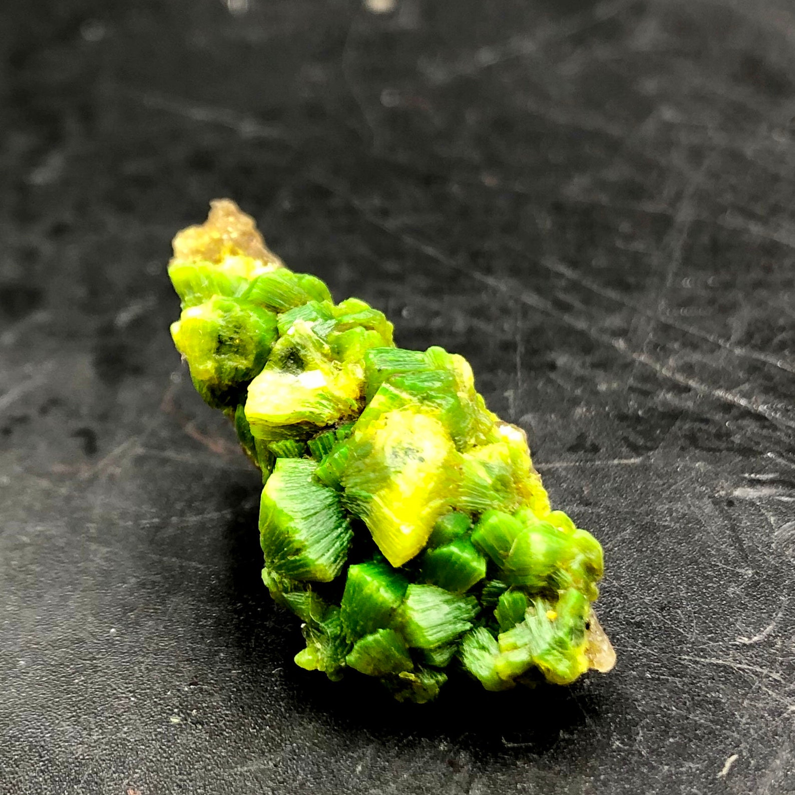 AutunitePrecious Lamellar Green Autunite Crystal Mineral | Etsy