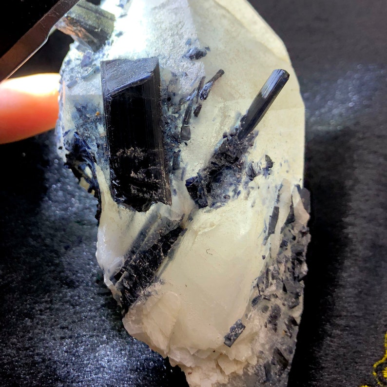 Crystal Natural Blue Crystal Mineral Specimentourmaline Rare - Etsy