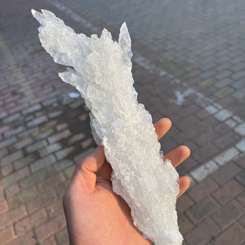 509g Optical Gypsum Selenite Slab From Utah - Natural, Raw Mineral ...