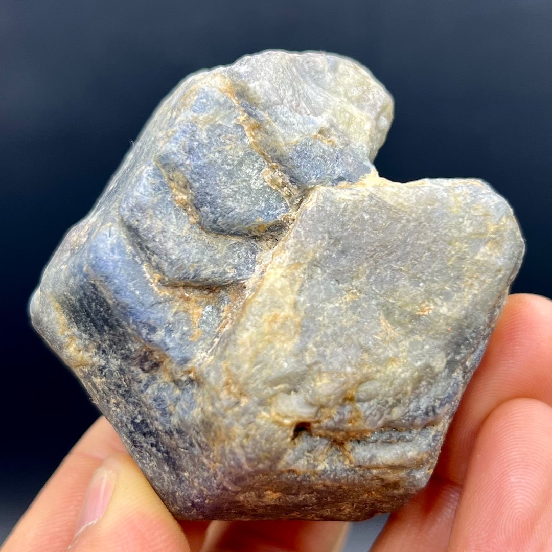 Corundum Crystal Natural Very Rare Perfectly Blue Corundum Specimen # ...