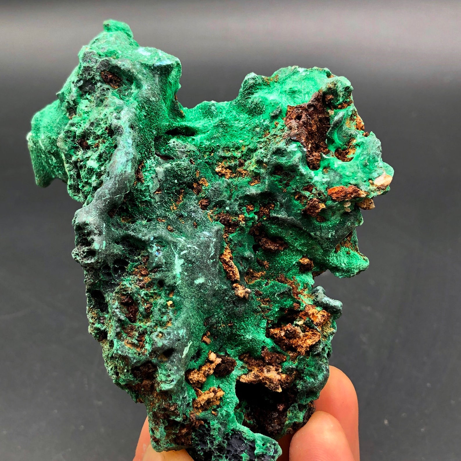 Natural radial green malachite crystal minerals | Etsy