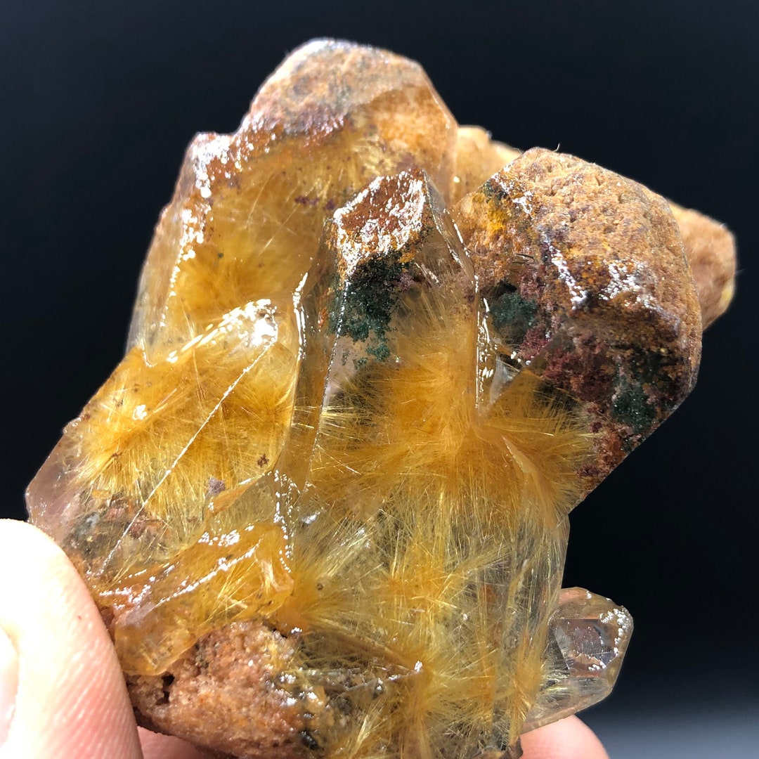 Crystal Natural Clear Golden Titanium Crystal Quartz Specimen ,titanium ...