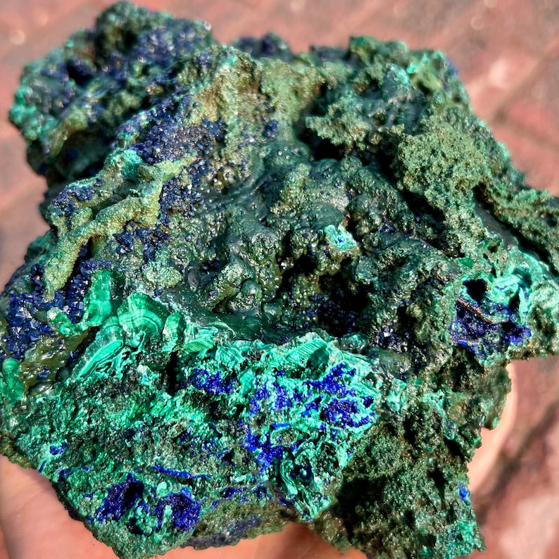 3400g Crystal Sparkly Azurite ，natural Macrocrystal Azurite Green ...