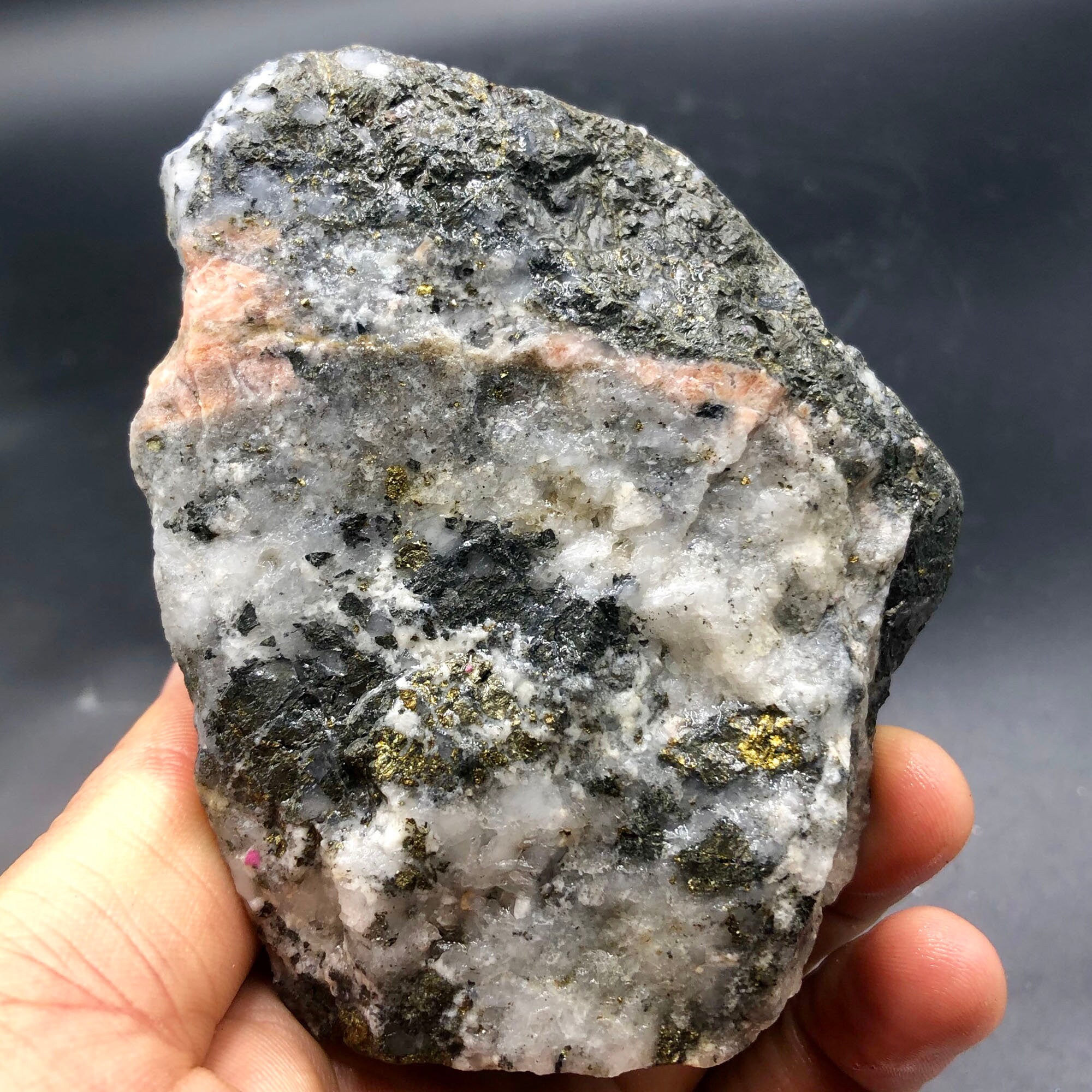 Rhodochrosite RARE Natural Pretty Pink Rhodochrosite Pyrite - Etsy