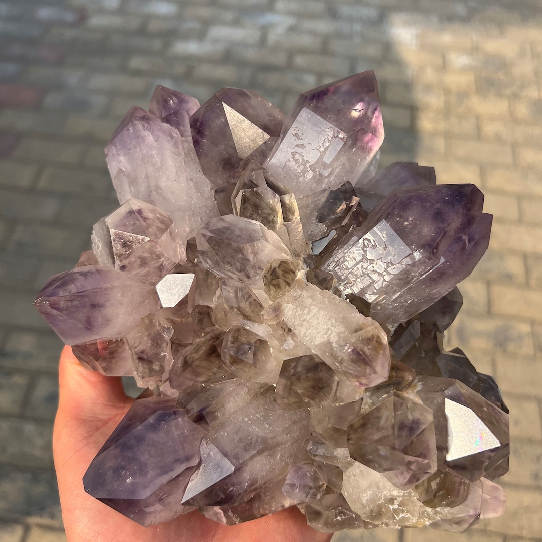 2580g Crystal, Amethyst Crystal Original Mineral Specimen purple Crystalfrom South America A1017 ...