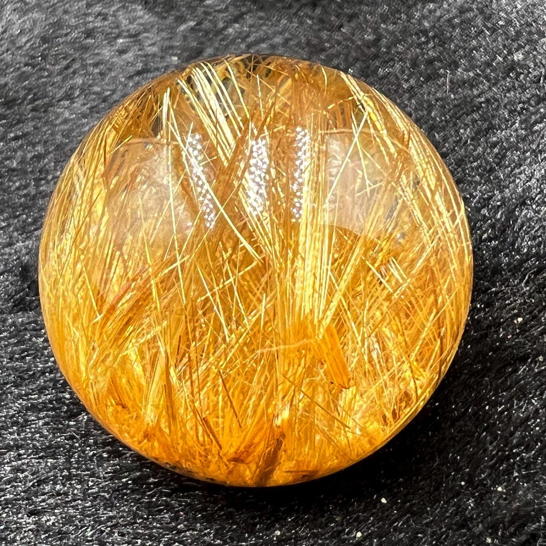 Natural Rutile Quartz Sphere, Clear Titanium Ball, 30mm Crystal ...
