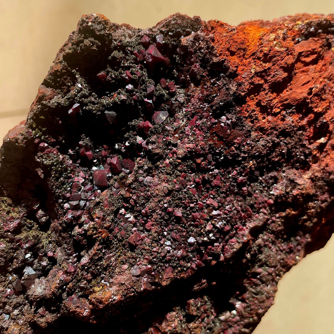 Natural Gem Cuprite Matrix Ruby Mineral Specimen A1 - Etsy