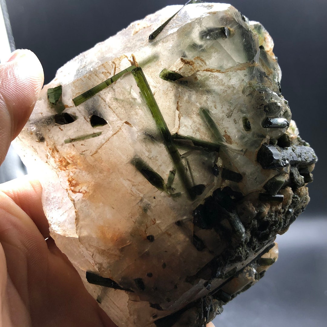 Crystal Natural Verdelite Quartz Crystal Mineral Specimen,tourmaline ...