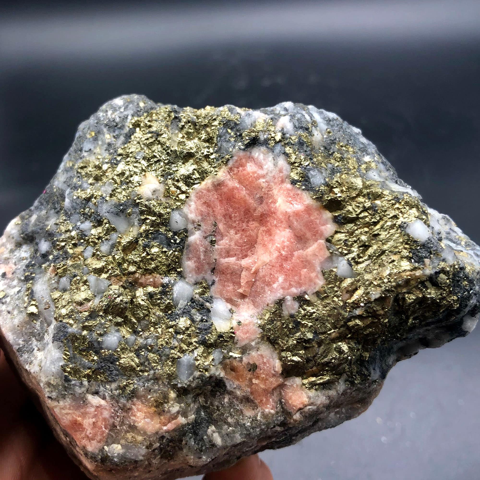 Rhodochrosite RARE Natural Pretty Pink Rhodochrosite Pyrite - Etsy