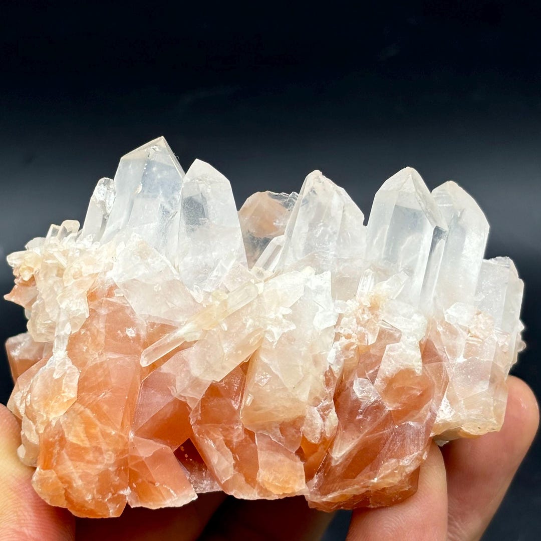 Natural Red Crystal Clusters，beautiful Red Quartz Crystal Specimen # ...