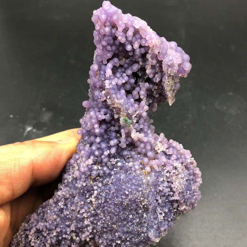 Purple Grape Agate Specimen, Botryoidal Chalcedony Crystal #A1905 - Etsy