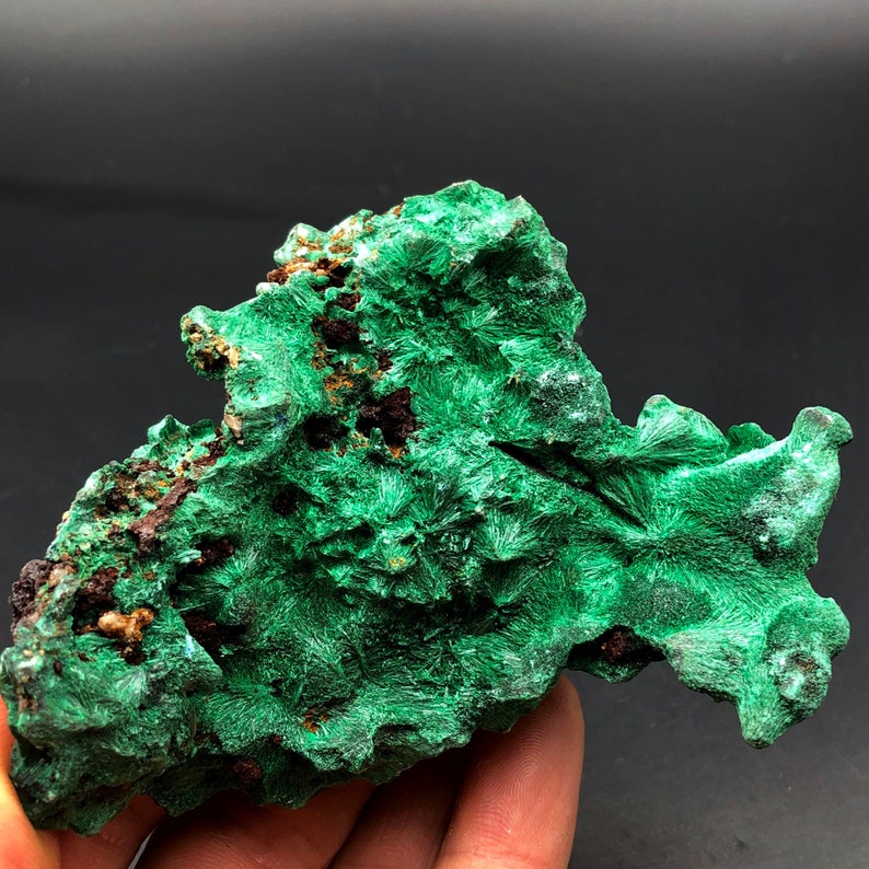 Natural Radial Green Malachite Crystal Specimen #2620 - Etsy
