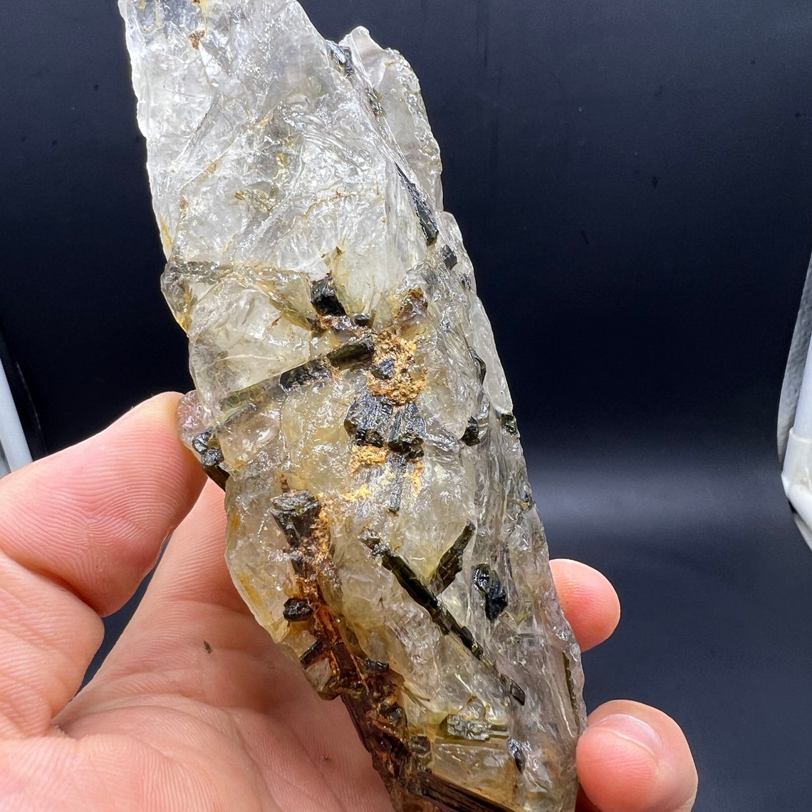 CRYSTAL Natural Verdelite Mineral Specimen/ Green Tourmaline #A2197 - Etsy