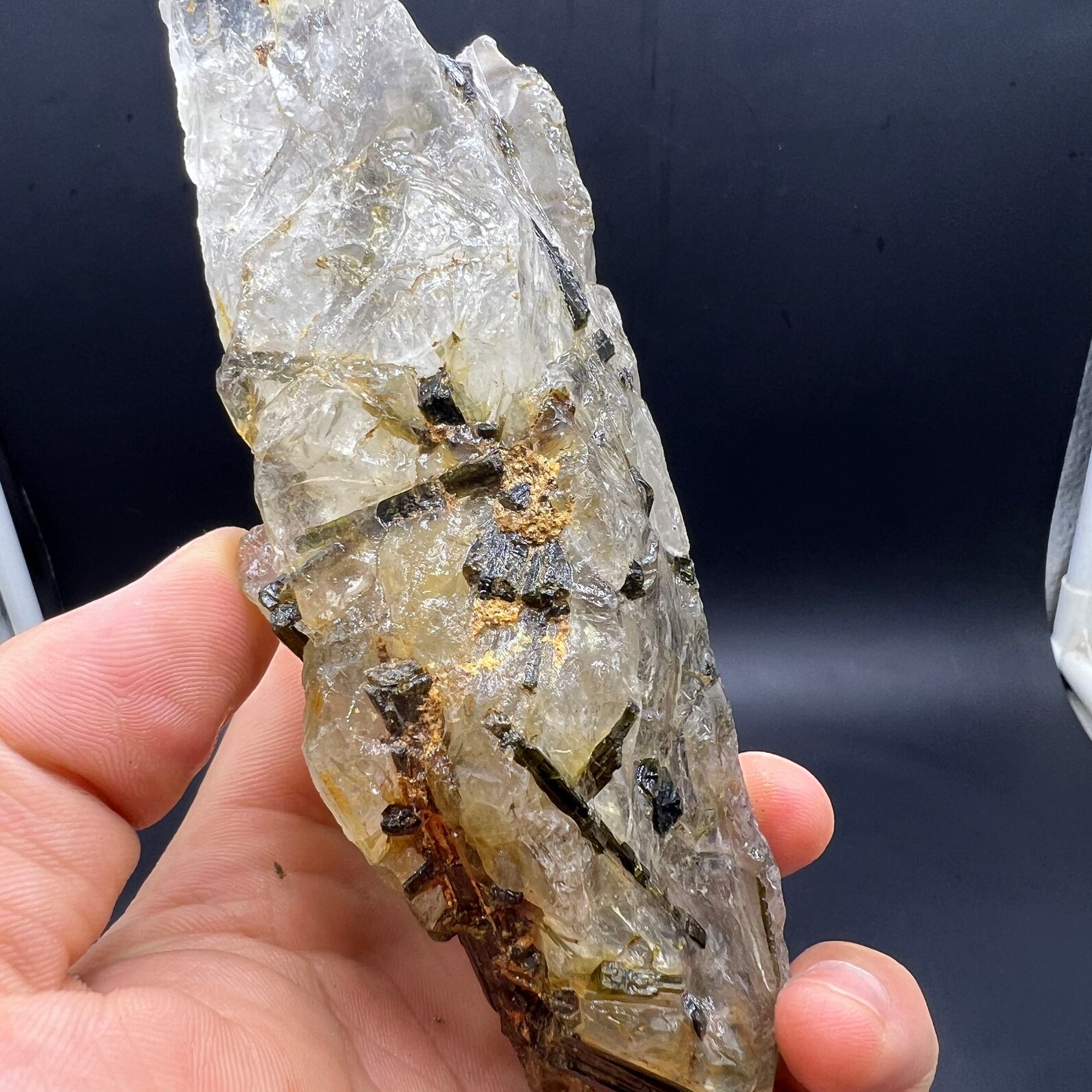 CRYSTAL Natural Verdelite Mineral Specimen/ Green Tourmaline #A2197 - Etsy