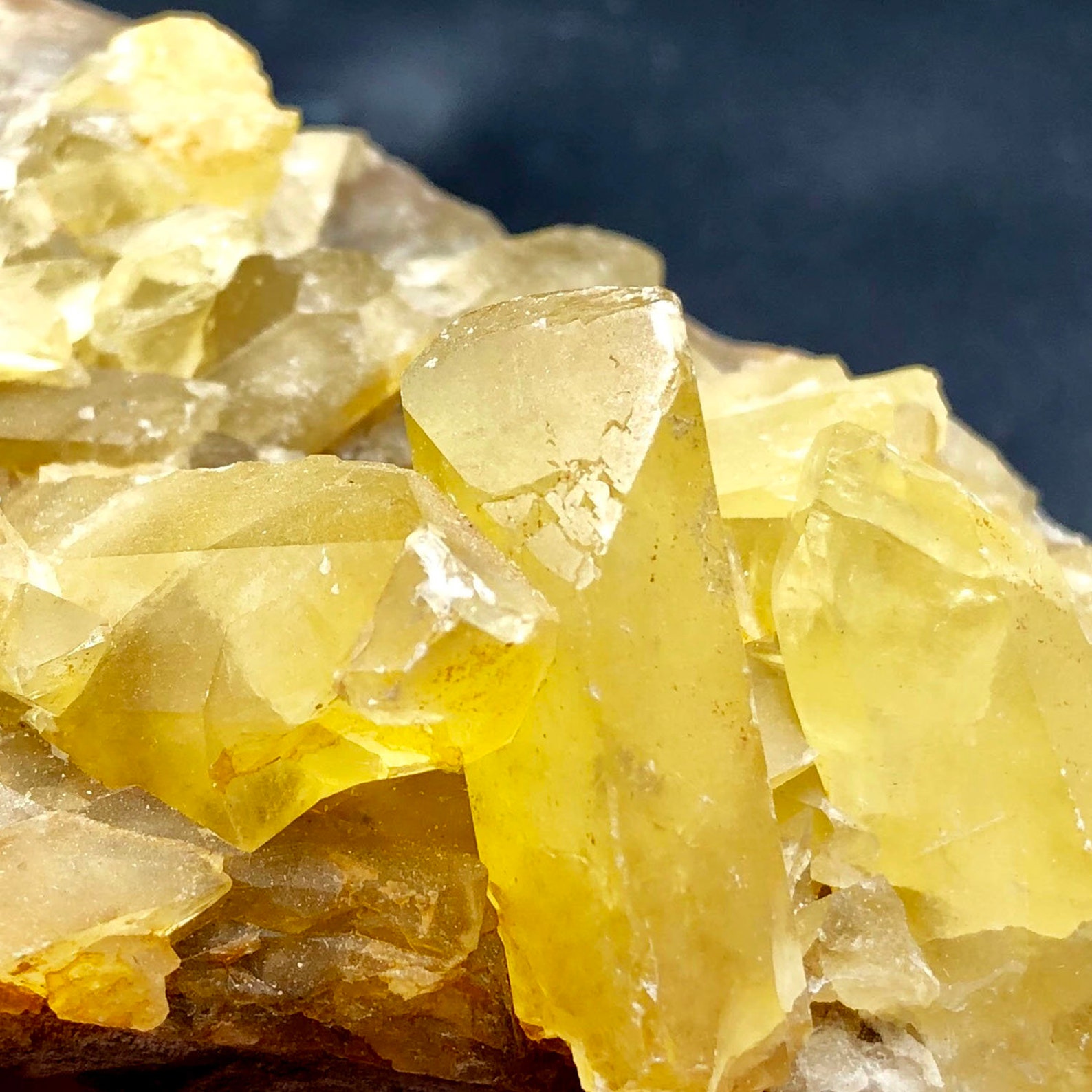 BARITE Natural Gem Yellow BARITE Crystal Mineral Specimen | Etsy