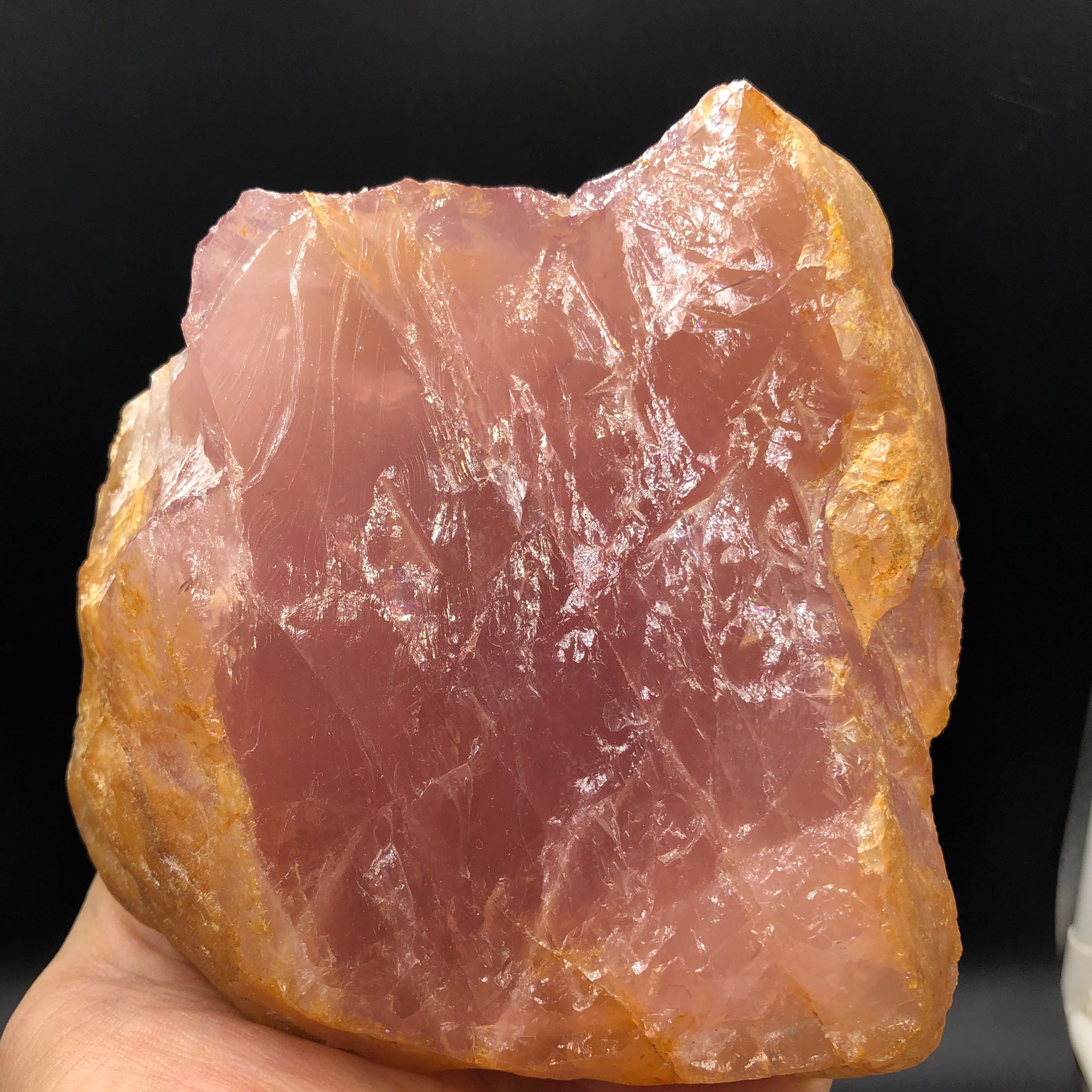 Crystal Pink Hibiscus Stone Natural Pink Crystal Specimen | Etsy