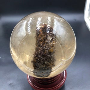 NATURAL Tourmaline Ball , Rare Quartz Tourmaline Ball , Crystal Quartz ...