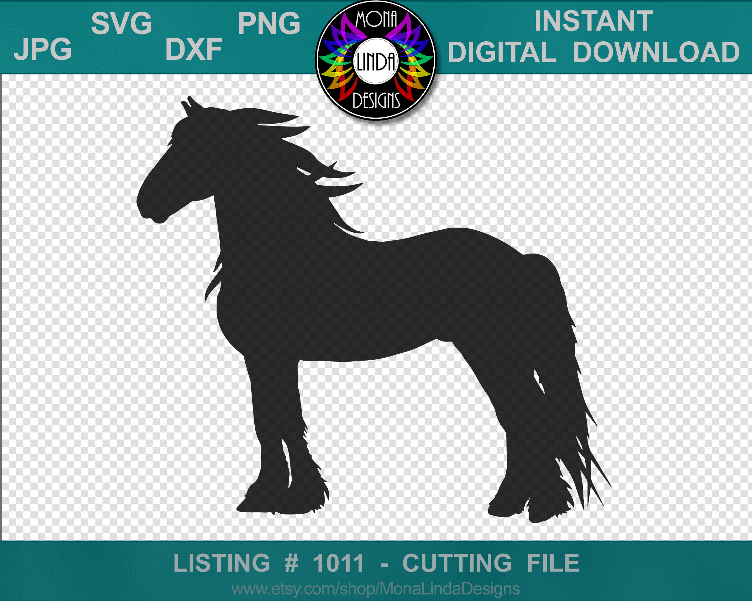 Clip Art Elegant Friesian Horse Clipart Instant Digital Download SVG ...