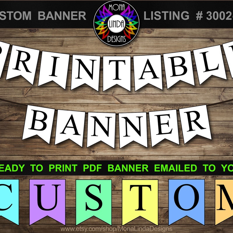 Printable Banner - Etsy