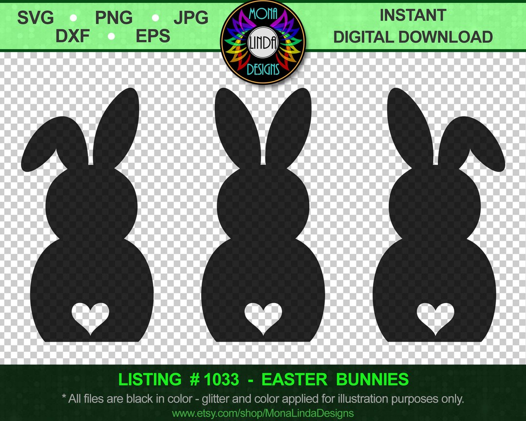 Easter Bunnies SVG- Bunny Svg Cut File, Peeps- Svg, Jpg, Png, Eps ...
