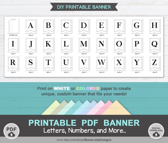 Free Printable Full Alphabet Banner Free Printable Banner,, 59% OFF