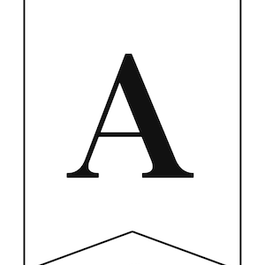 Printable PDF BANNER, Printable Alphabet Letter Banner, Printable ...