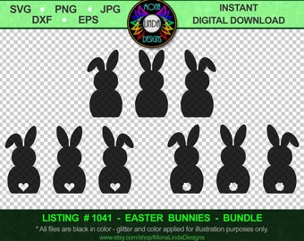 Easter Bunnies SVG Bunny Svg Cut File Peeps Svg Jpg Png | Etsy