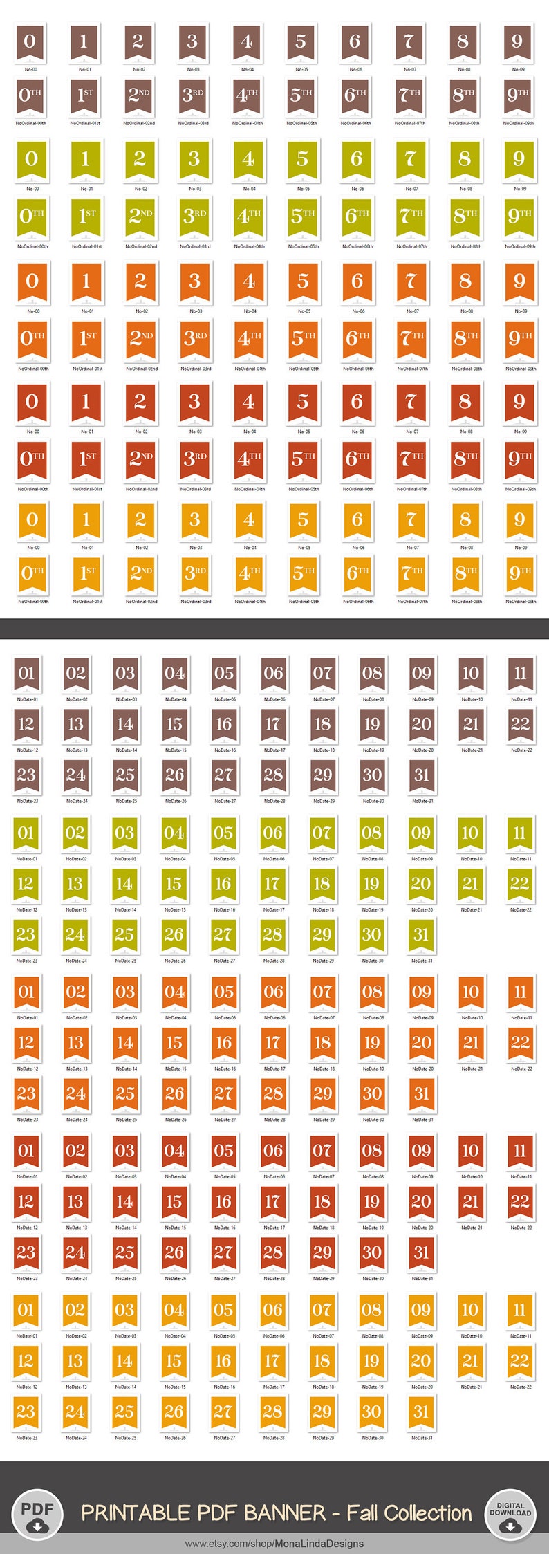 PRINTABLE PDF BANNER Fall Banner Autumn Banner Fall | Etsy