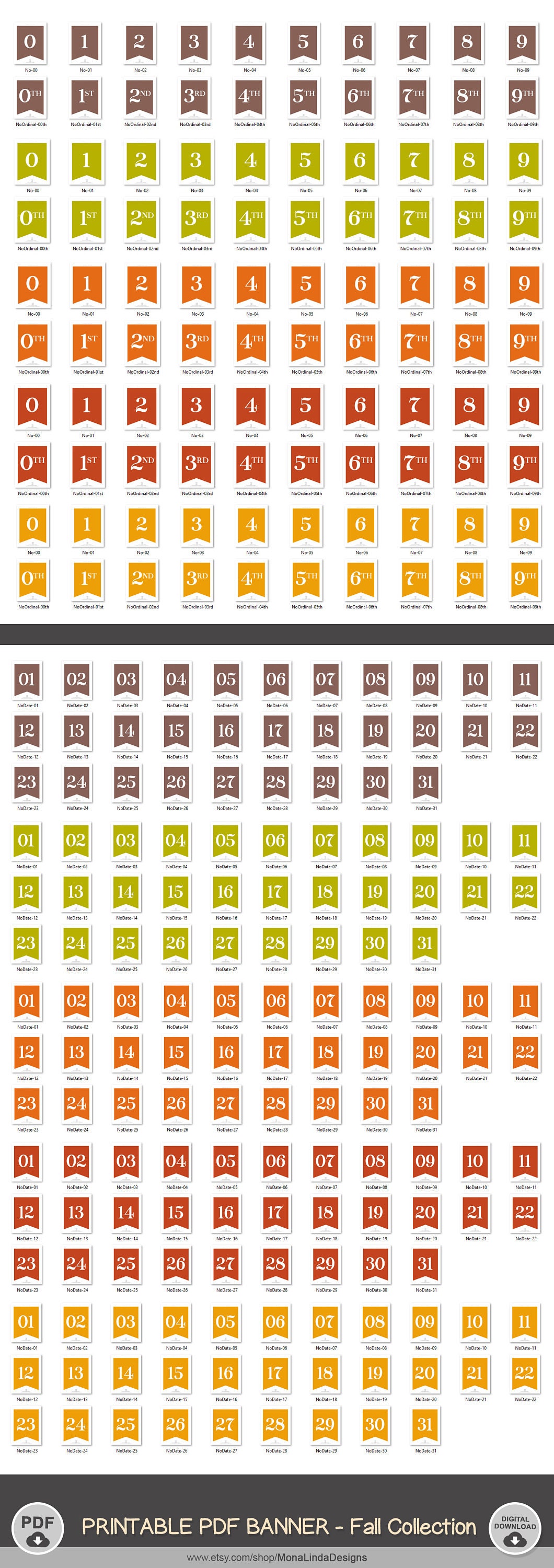 PRINTABLE PDF BANNER Fall Banner Autumn Banner Fall - Etsy