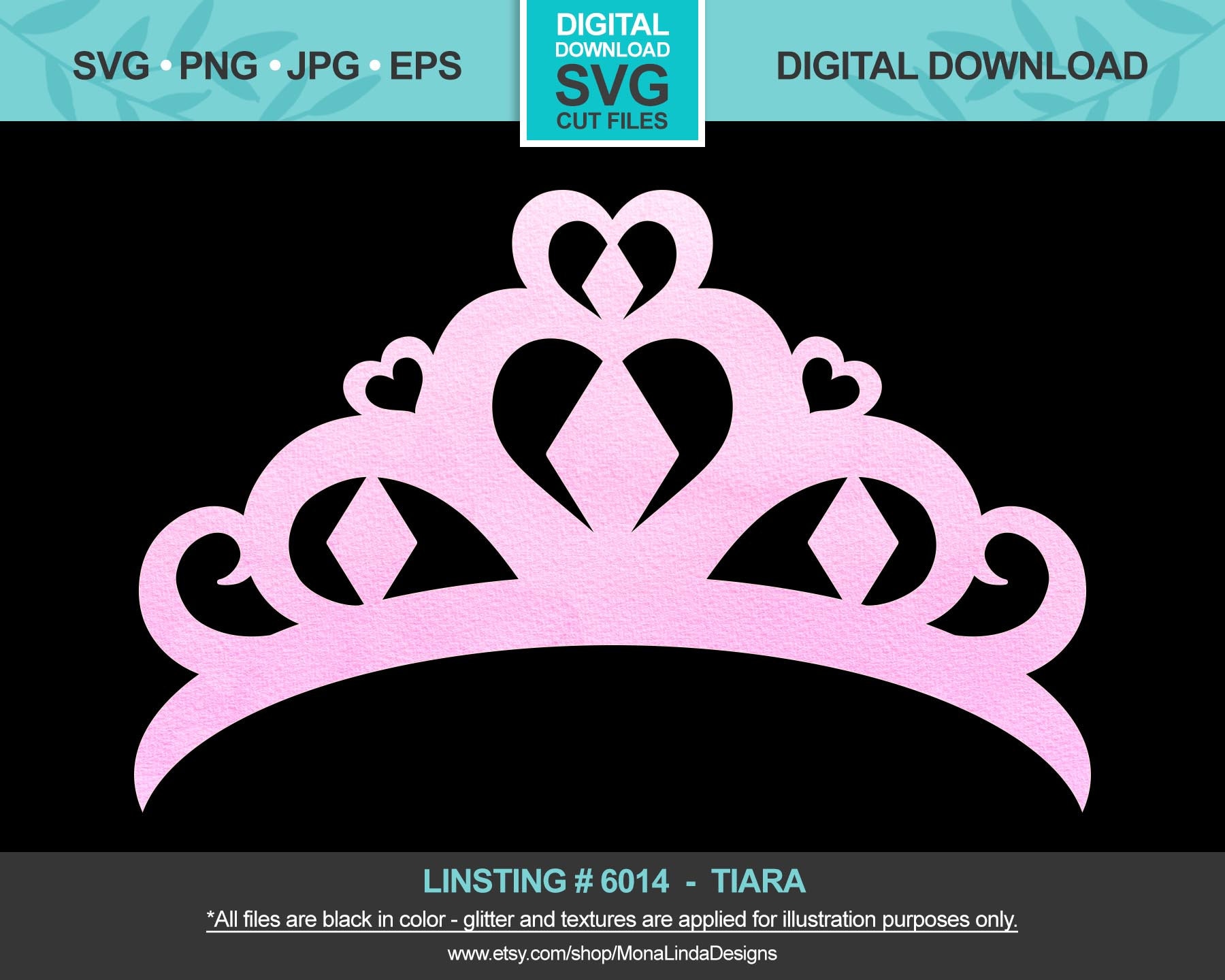 Tiara SVG Princess Princess Crown Cut File | Etsy UK