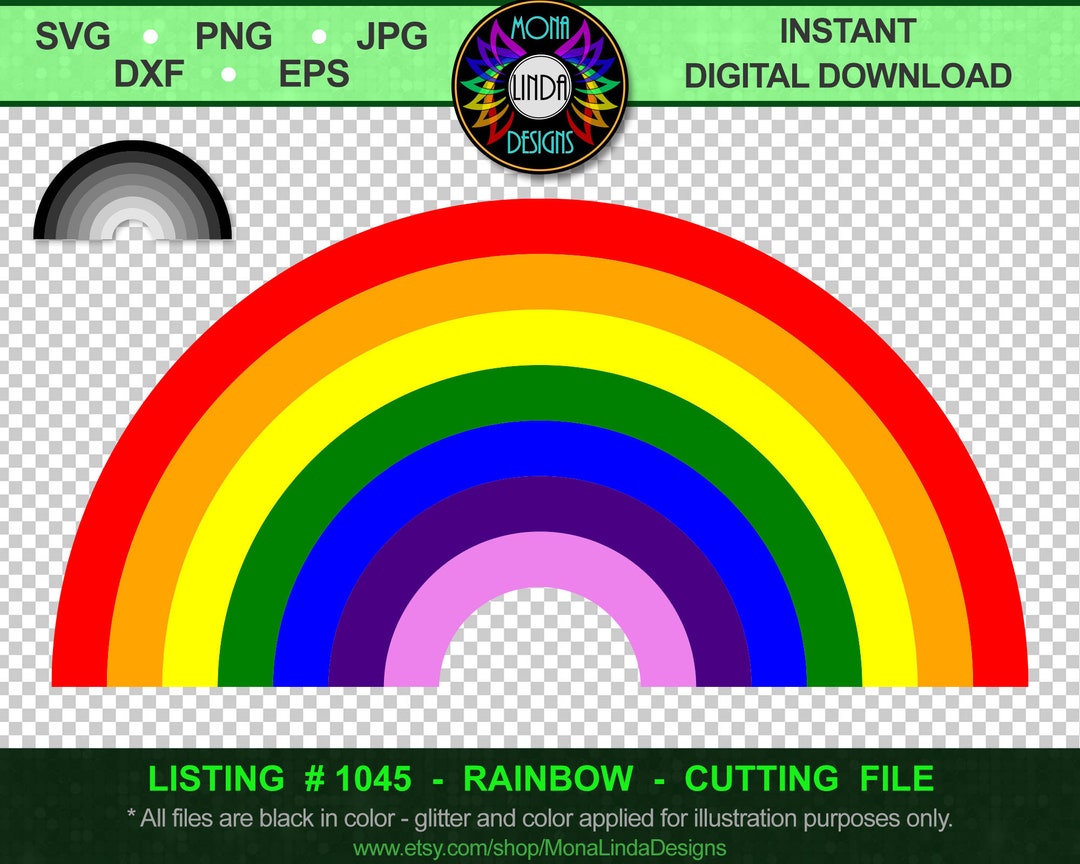 Rainbow SVG- Rainbow Cut File, Svg, Jpg, Png, Eps, Dxf, Studio, Cricut ...