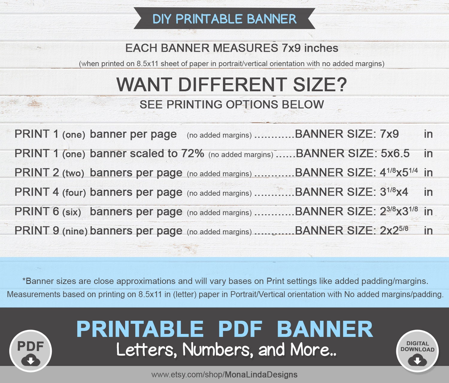 Baby Blue Printable PDF Bannerprintable Alphabet Letter - Etsy Hong Kong