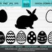 Easter Eggs and Easter Bunny SVG- Easter Bundle Svg Cut File- Svg, Jpg ...