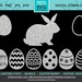 Easter Eggs and Easter Bunny SVG- Easter Bundle Svg Cut File- Svg, Jpg ...
