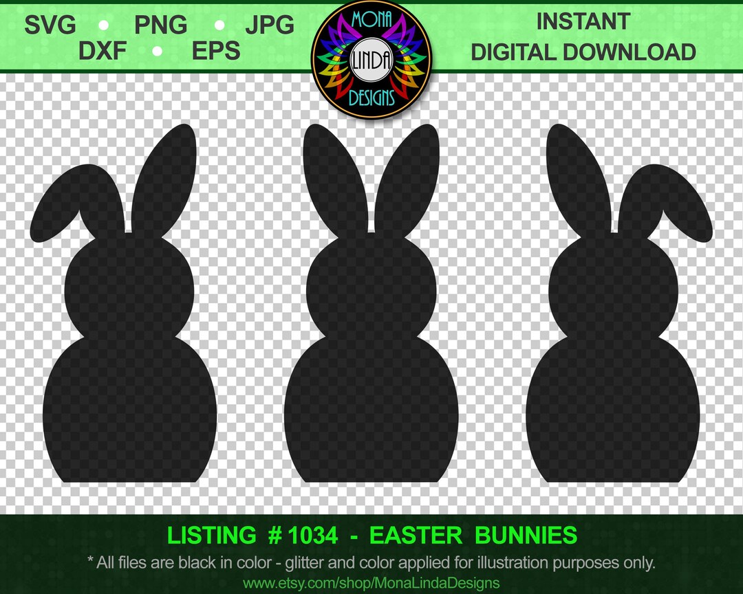 Easter Bunnies SVG- Bunny Svg Cut File, Peeps- Svg, Jpg, Png, Eps ...
