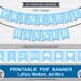Baby Blue Printable PDF Banner,printable Alphabet Letter Banner ...