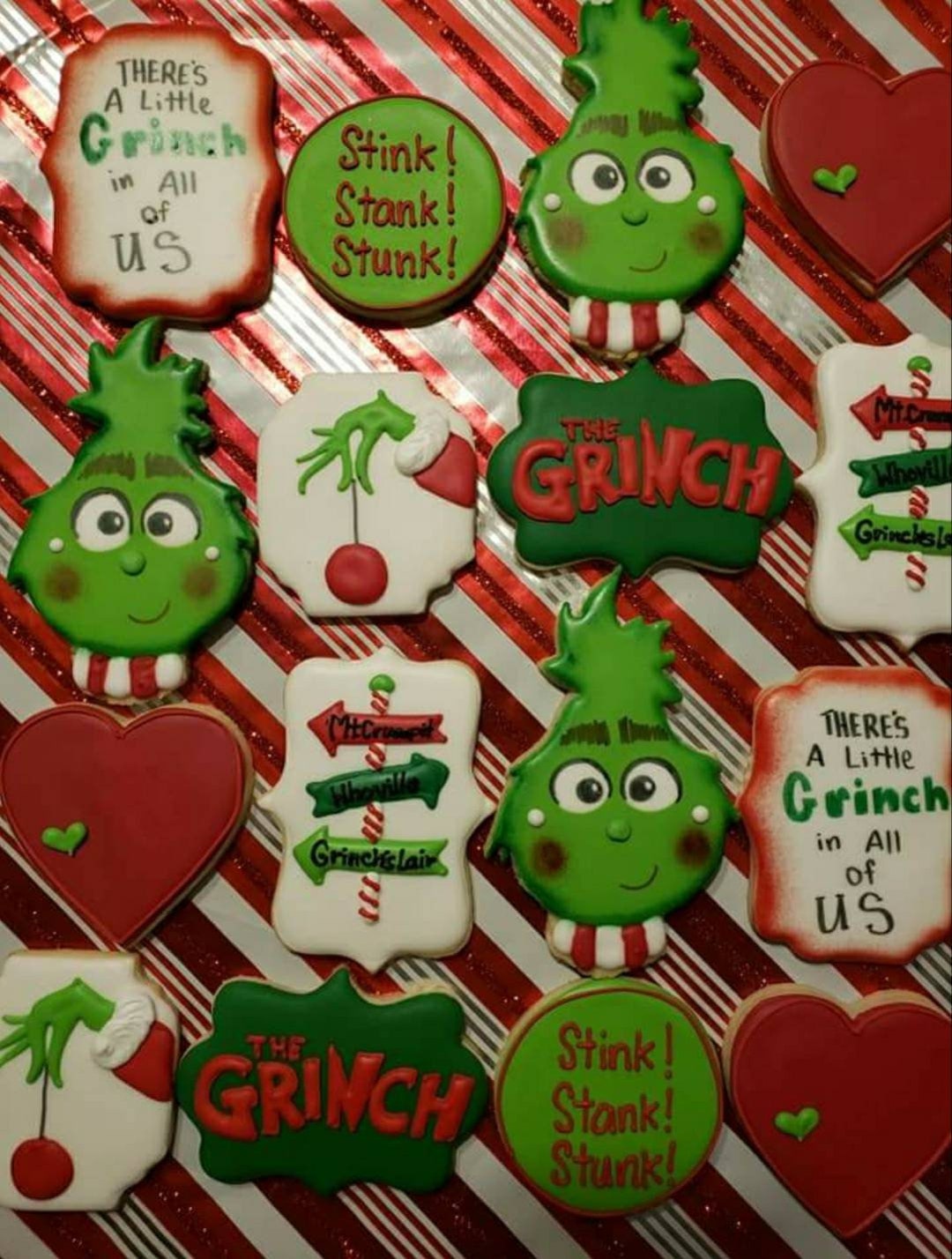 Grinch Christmas Cookies - Etsy