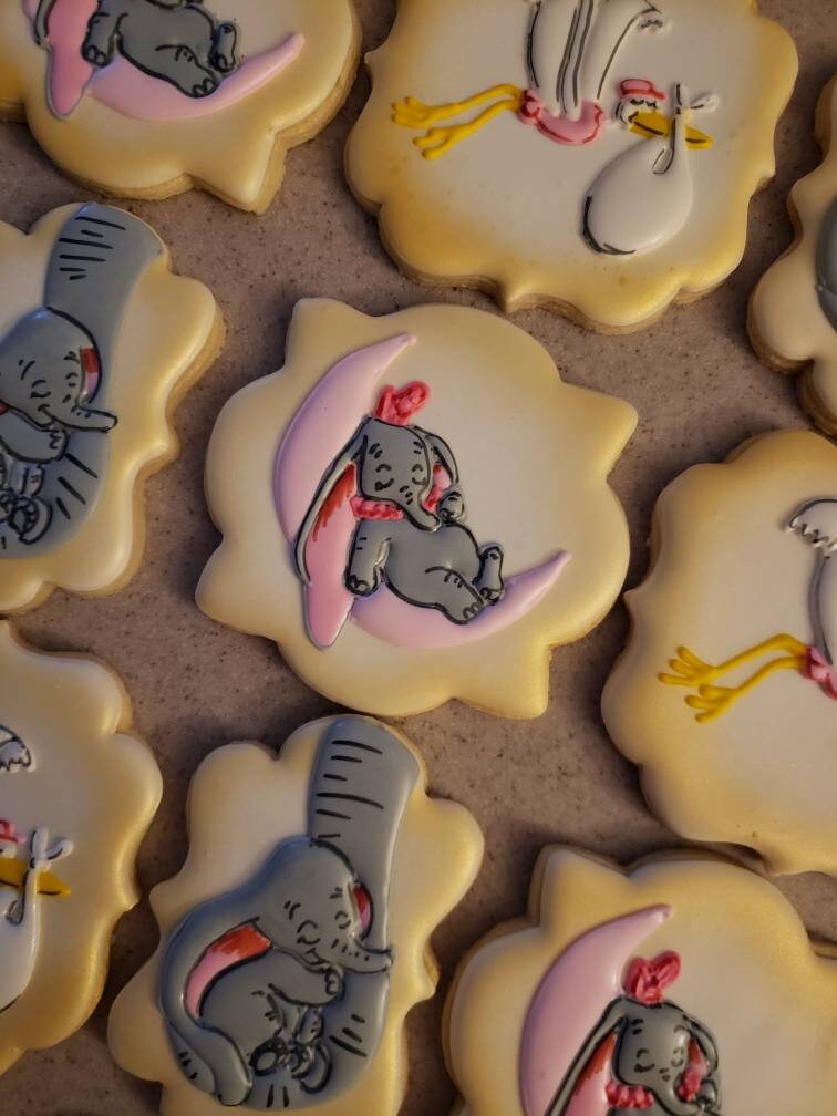 Baby Elephant Baby Shower Cookies | Etsy