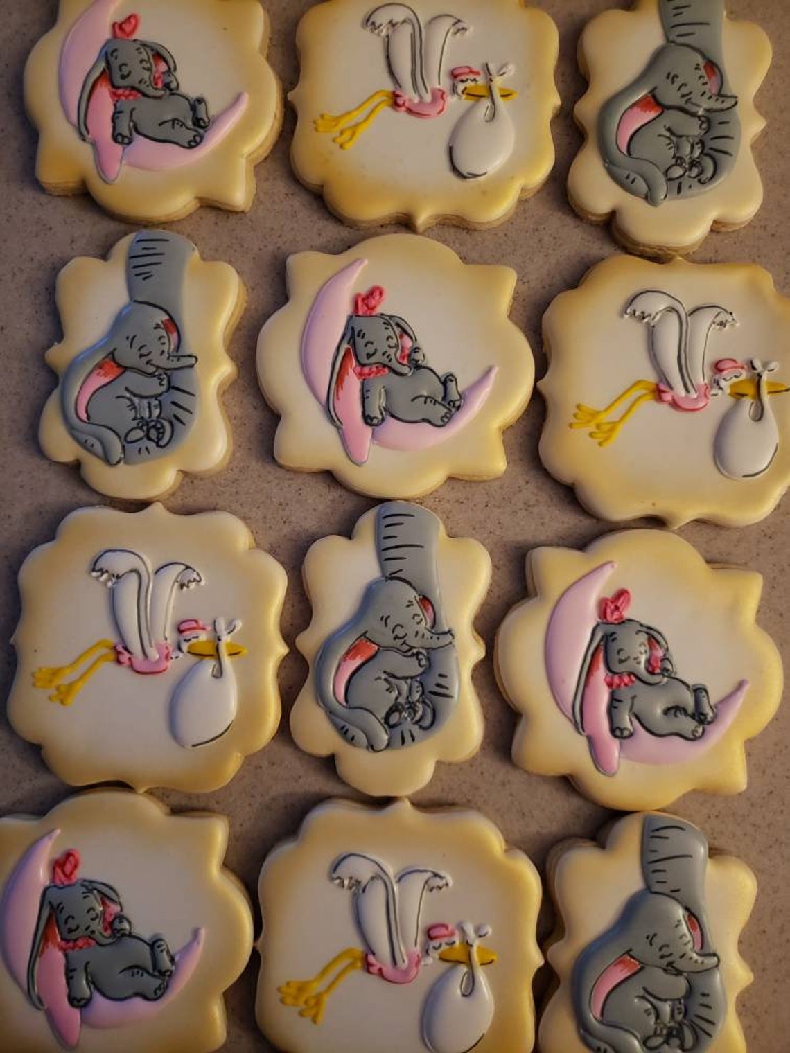 Baby Elephant Baby Shower Cookies | Etsy