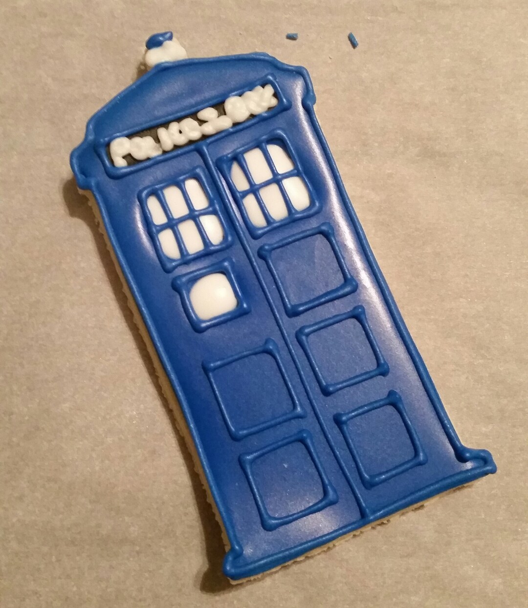 Blue Box Time Machine Cookies - Etsy