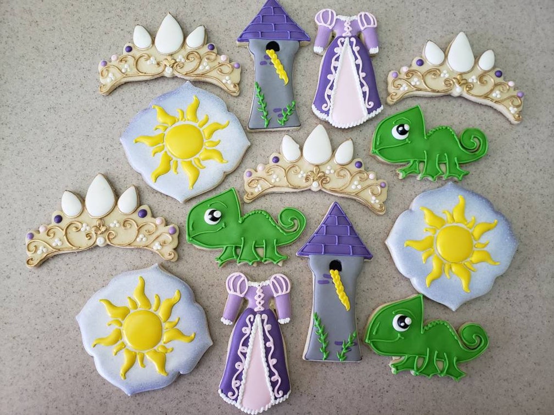 Rapunzel Sugar Cookies - Etsy