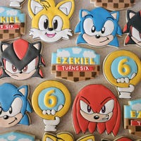 Sonic the Hedgehog Inspired Sugar Cookies - Etsy