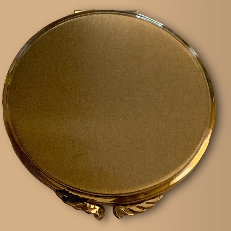 Vintage Volupte Powder Compact With Rhinestone Accent - Etsy