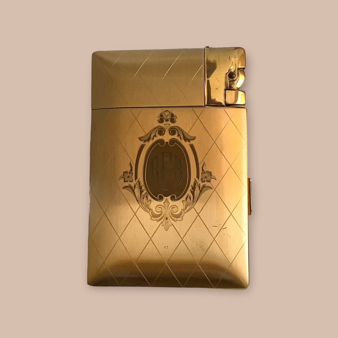 Vintage Elgin American Magic Action Cigarette Case & Lighter - Etsy