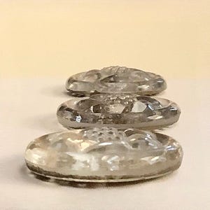 Vintage Set of Pressed Glass Buttons - Etsy