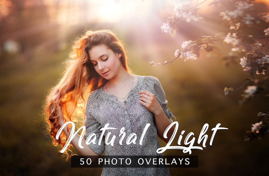 50 Natural Light Photo Overlays: Photoshop JPEG Sun Effects (digital ...