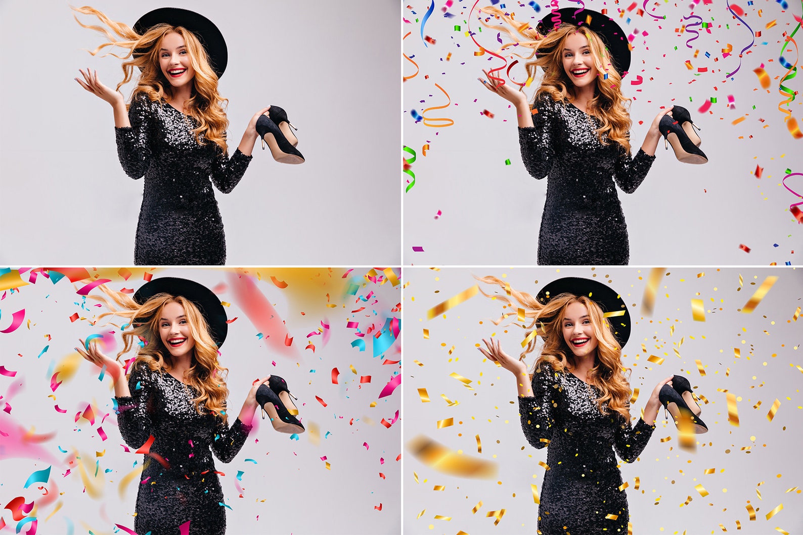 30 Confetti Overlays Overlays for Photoshop - Etsy