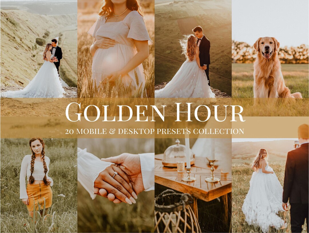 Golden Hour Lightroom Mobile Presets: Mobile & Desktop Photo Filter ...