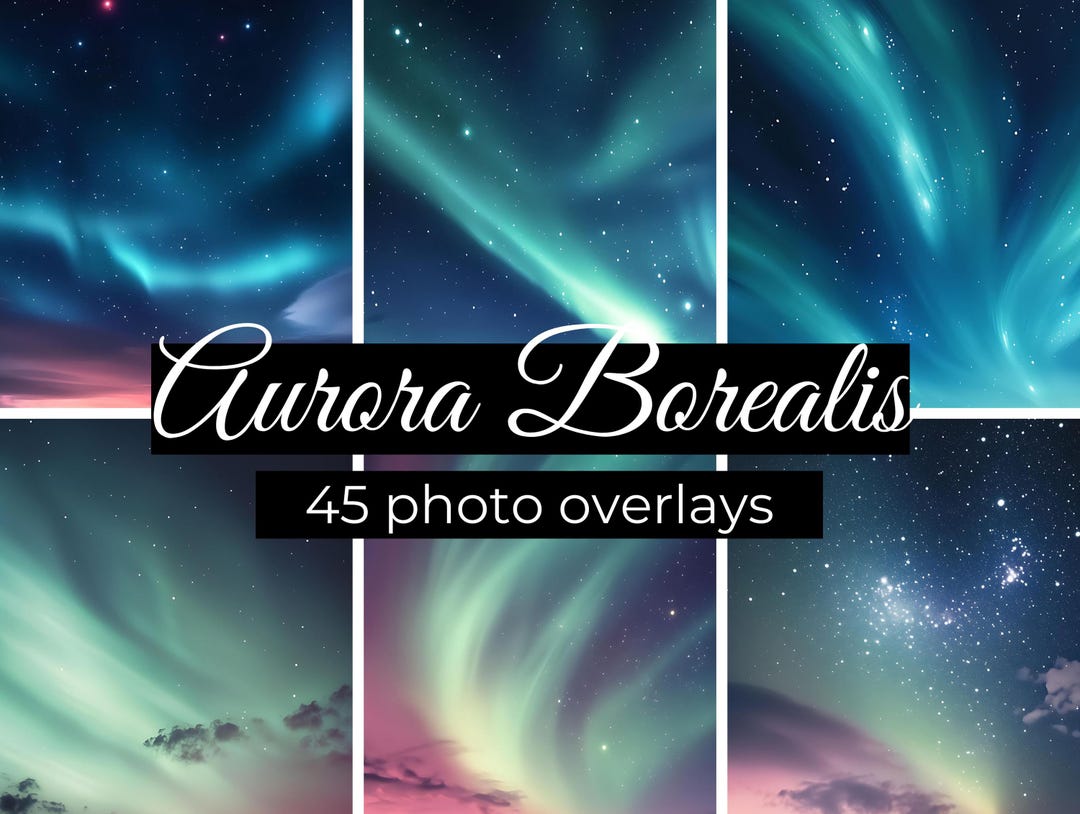 Aurora Borealis Photo Overlays, Night Sky, Dark Sky, Clouds Sky ...