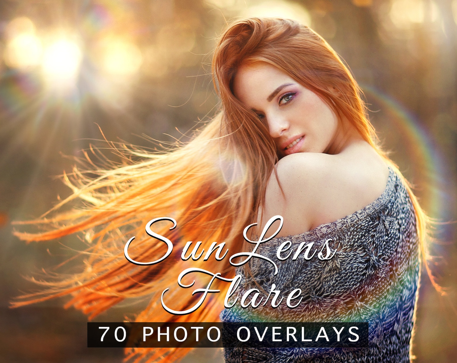 Sun Lens Flare Overlays for Photoshop 70 JPEG Overlays - Etsy